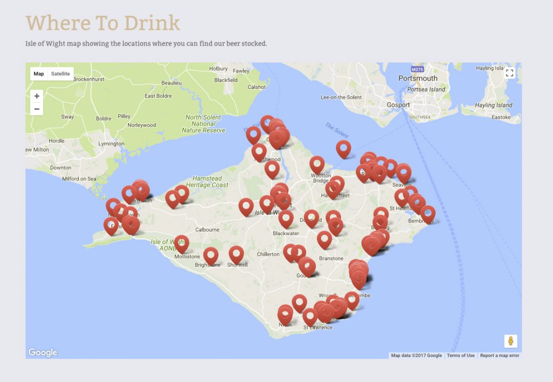 New feature: Find our beers! | Yates Brewery